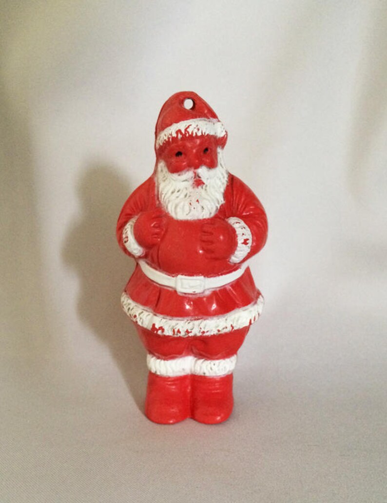 Vintage Hard Plastic Santa Candy Container, Irwin Santa Claus Christmas ...