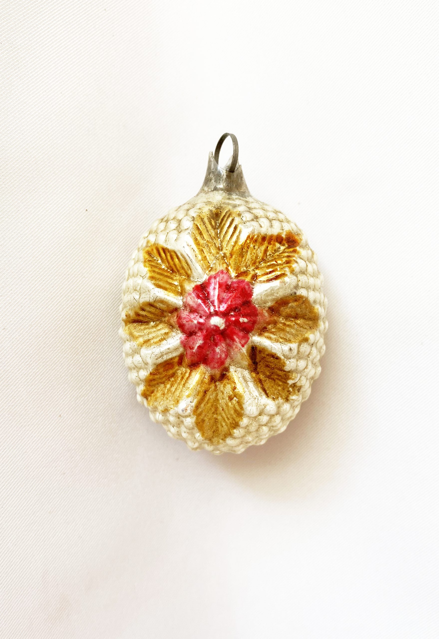 Antique German Glass Ornament Bumpy Star Snowflake, Double Sided ...