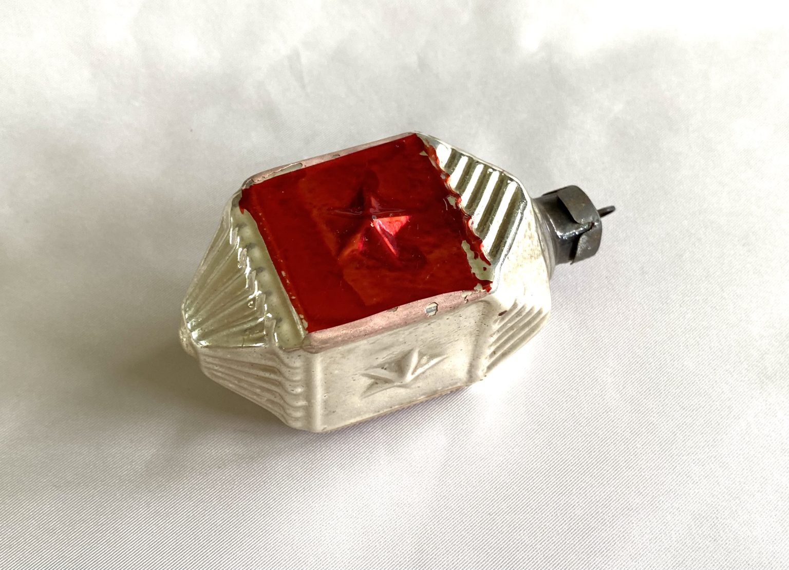 Vintage Corning Glass Christmas Ornament Star Lantern, American US of A ...