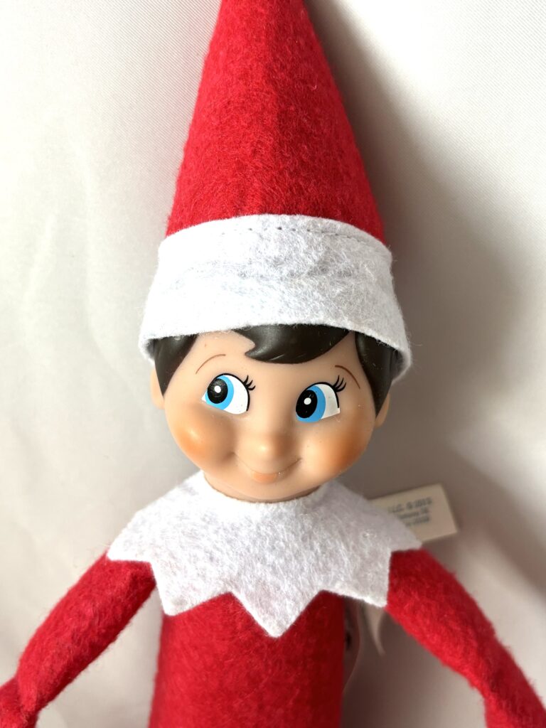 Elf on the Shelf Boy Doll Only Blue Eyes Brown Hair Christmas 14" Knee ...