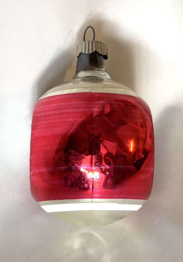 Vintage Shiny Brite Premier Double Indent Glass Ornament USA Jumbo ...